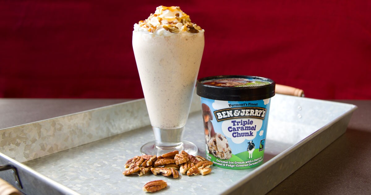 Pecan Turtle Milkshake Recipe | Ben & Jerry’s
